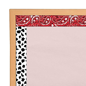 Fun Express Western Dbl Sided Bb Border - 12 Pieces - Educational and Learning Activities for Kids