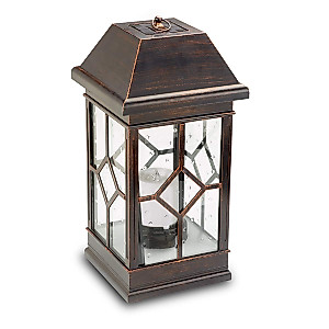 Smart Solar 3938KR1 San Felipe Solar Lantern, Battery Powered, Bronze
