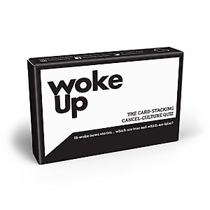 Bubblegum Stuff Woke Up - The Woke AF Trivia Game - Fun True or False Card Stacking Game - Card Games for Adults - Adult Games for Game Night