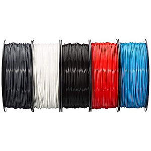 Amazon Basics PLA 3D Printer Filament, 1.75mm, 5 Assorted Colors, 1 kg per Spool, 5 Spools, 5Kg total