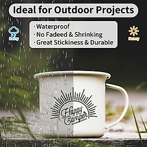 Lya Vinyl Matte Black Permanent Vinyl, 12" x 6 FT Vinyl for Cricut Matte Black Adhesive Vinyl Roll for Cricut, Silhouette, Mug, Cup, Window & Home Decal