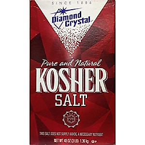 Diamond Crystal Kosher Salt, 3 lbs (Pack of 2)
