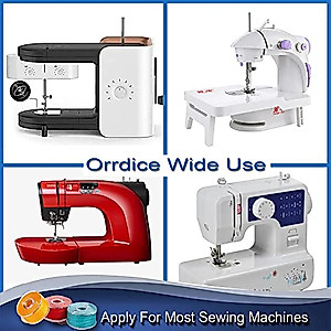 25 Pcs Sewing Machine Bobbins,Sa156 Bobbins, Bobbins Class 15, Sewing Supplies Accessories, Colored Plastic Bobbin with Case, Without Thread(1 Box)