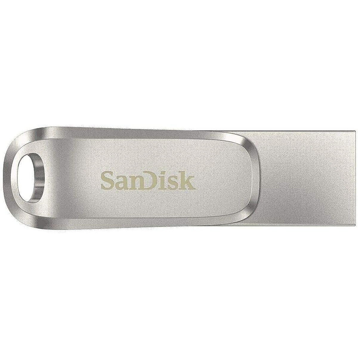 SanDisk Ultra Dual Drive Luxe USB Type-C 128GB Flash Drive for Acer 2-in-1 Laptops Chromebook 314, Chromebook Spin 513, Chromebook 311 (SDDDC4-128G-G46) Bundle with 1 Everything But Stromboli Lanyard