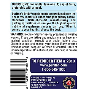 Puritan's Pride -100 Complex Timed Release Supports Energy Metabolism, Caplets, Vitamin B, 250 Count