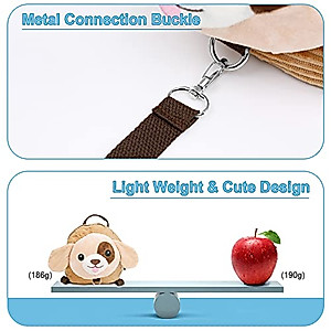 Baby Safety Backpack with Anti-Lost Leash,PHEENOWL Toddler Harness Mini Cute 3D Cartoon Animal Travel Bag with Safety Tether,Kids Backpacks with Safety Harness Reins for Child Boys Girls (Dog)