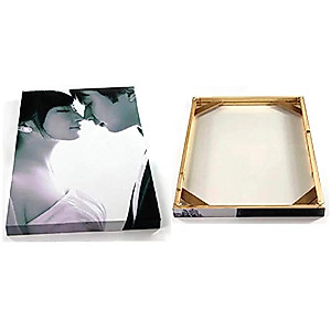 Wall Art 3D Window View Waterfall Abstract Canvas Wall Pictures Framed Scandinavian Wall Art Frames Gallery 50x40cm/20x16in With Frame