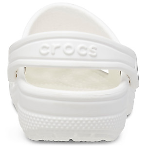 Crocs Kids' Classic Clog , White/White, 5 Toddler