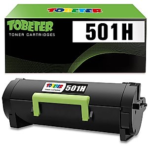 ToBeter 501H 50F1H00 High Yield Remanufactured Toner Cartridge for Lexmark MS310, MS312, MS315, MS410, MS415, MS510, MS610 Printer (up to 5,000 Pages)