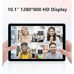 Android Tablet, 10.1 inch Android 13 Tablets 6GB RAM 64GB ROM 1TB Expand, 1280x800 IPS HD Touchscreen,6000mAh Battery, Bluetooth, Dual Camera, GMS, WiFi (Blue)