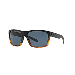 Costa Del Mar Man Sunglasses Black/Shiny Tortoise Frame, Gray Lenses - 60MM