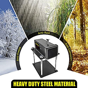 KAIRAY RV Bumper Hitch Receiver 2 inch Adapter Receiver Openning for 4-4.5'' Beams, Trailer Rear Bumper for Camper Bike Racks Cargo Carriers