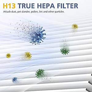 Ecleanfy MK-01 MK-06 TZ-K1 DH-JH01 Replacement Filter Compatible with MK-01 MK-06, ToLife TZ-K1, Kloudi DH-JH01, POMORON MJ001H/MJ012H Air Purifi-er, 3 Pack