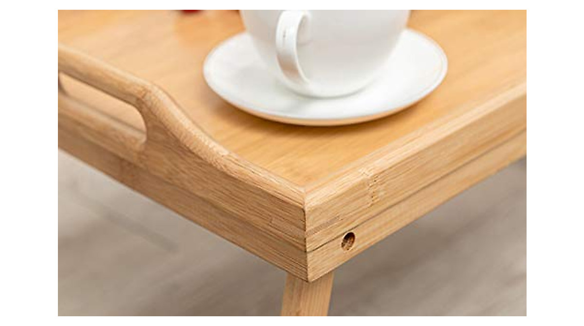 Lawei Bamboo Foldable Breakfast Tray - Portable & Sturdy