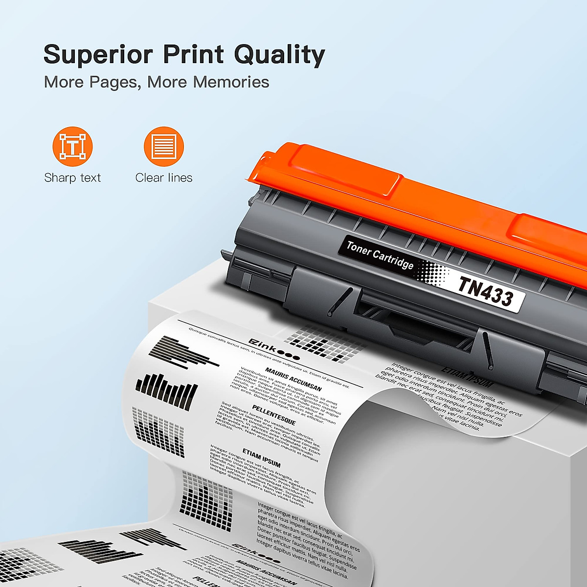 E-Z Ink (TM) Compatible Toner Cartridge Replacement for Brother TN-433 TN433 TN433bk TN431 Compatible with HL-L8260CDW HL-L8360CDW MFC-L8610CDW MFC-L8900CDW (Cyan, Magenta, Yellow, 3 Pack)