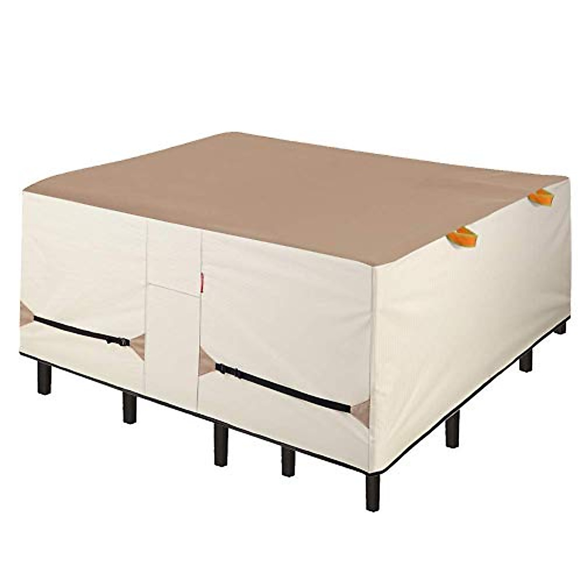 Porch Shield Patio Furniture Cover - Square Table Cover 84 x 84 inch Bundles with Outdoor Chair Cover 34W x 37D x 36H inch - 2 Pack