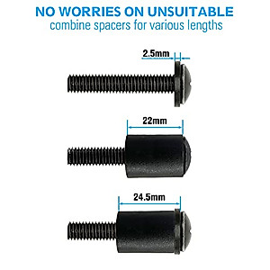 MOUNTUP Universal TV Mounting Hardware Kit Fits Most LED LCD OLED 4K TVs, Includes M4 M5 M6 M8 TV Screws, Spacers, Washers, and Concrete Wall Anchors for TV/Monitor Mounting up to 80 inches, MU0041