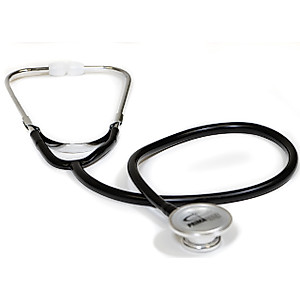 Primacare DS-9291-BK Pediatric Size 22 Inch Stethoscope for Clinical and Screening Instruments, Lightweight and Aluminum Dual Head Flexible Stethoscope, Black