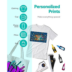 ecodot 400ML Sublimation Ink Refill for Epson WF7710 ET2720 ET4700 ET15000 ET2760 ET2750 WF7820 Inkjet Printers Heat Press Transfer on Plates, Mugs, Polyester Shirts, Phone Cases etc