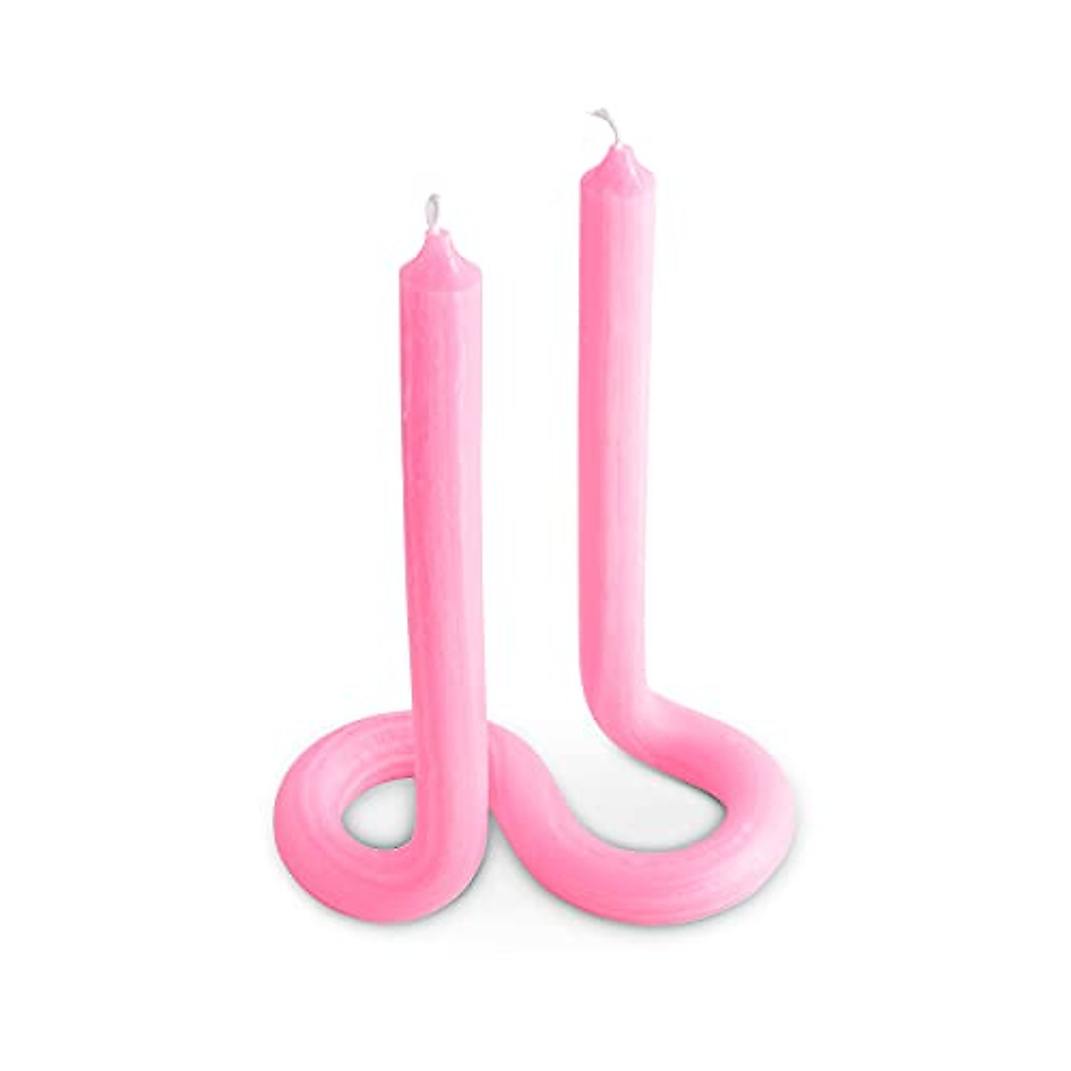 Gessato Twist Candle, Pink