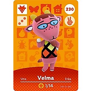 Velma - Nintendo Animal Crossing Happy Home Designer Amiibo Card - 230