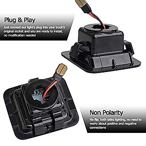 NDRUSH LED License Plate Light Lamp Compatible with 2015 to 2020 Ford F150, 2017 2018 2019 2020 F150 Raptor, 6000K White, Pack of 2