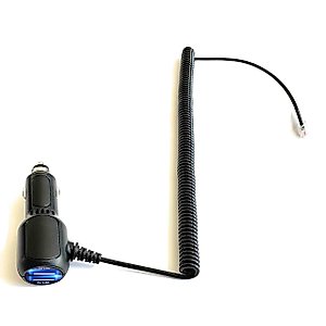 DCPOWER Coiled/Curled Power Cord Compatible Replacement for RADENSO XP Radar Detector