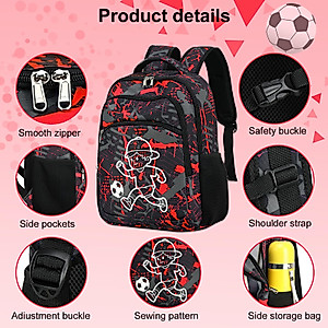 Kids Backpack for School Boys Girls Space Preschool Bookbag with Lunch Box Pencil Case Set Elementary Backpacks Kindergarten School Bags (Astronaut-Navy Blue)