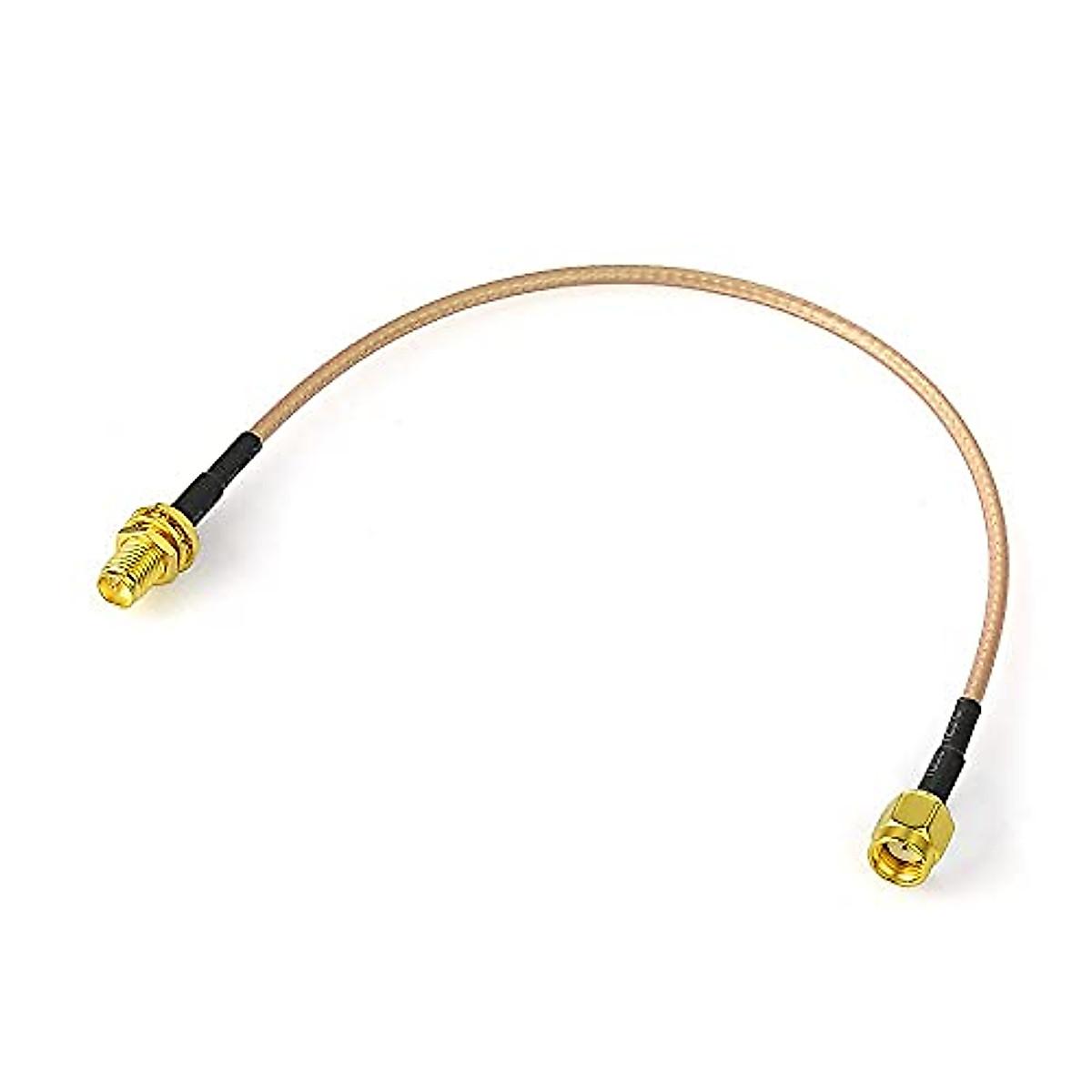 Bingfu WiFi Antenna Extension Cable (2-Pack) RP-SMA Male to RP-SMA Female Bulkhead Mount RG316 Cale 30cm 12 inch for WiFi Router Security IP Camera Wireless Mini PCI Express PCIE Network Card Adapter