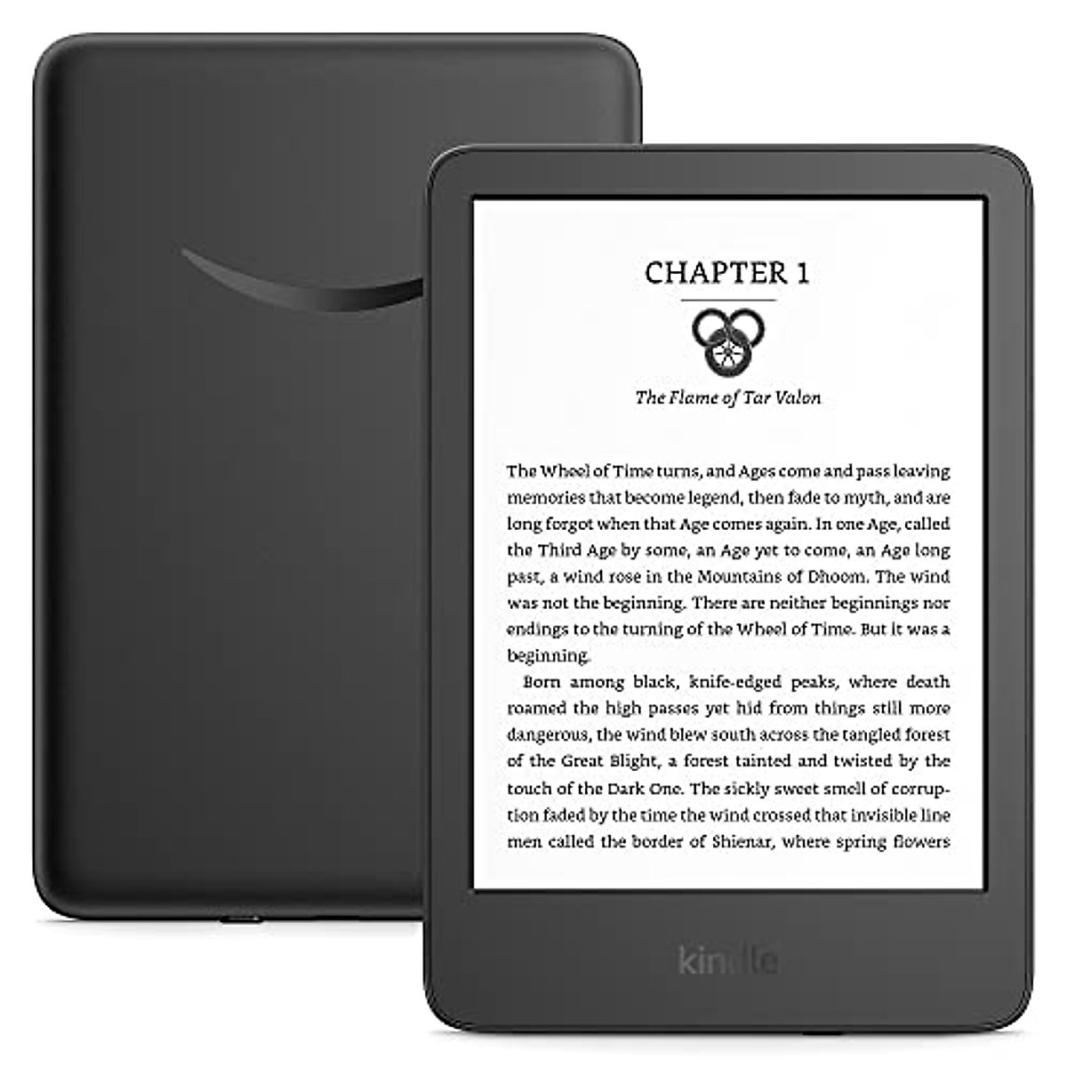 All-new Kindle (2022 release) – The lightest and most compact Kindle, now with a 6” 300 ppi high-resolution display, and 2x the storage - Black