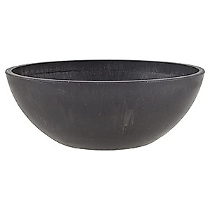 PSW Arcadia Products, Centerpiece Bowl, Fairy Garden Planter M20DC, 8 Inch, Dark Charcoal