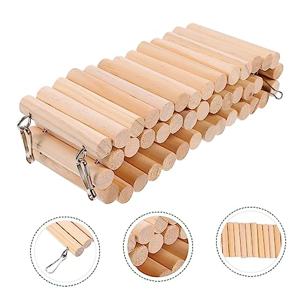 iplusmile Hamster Swing Dwarf Hamster Hideout Toys Bendable Bridge Hamster Rat Toys Hamster Wooden Bridge Climbing Toys Rocking Toy Bendable Toys Rat Ladder Wooden Arch Bridge Small Animals