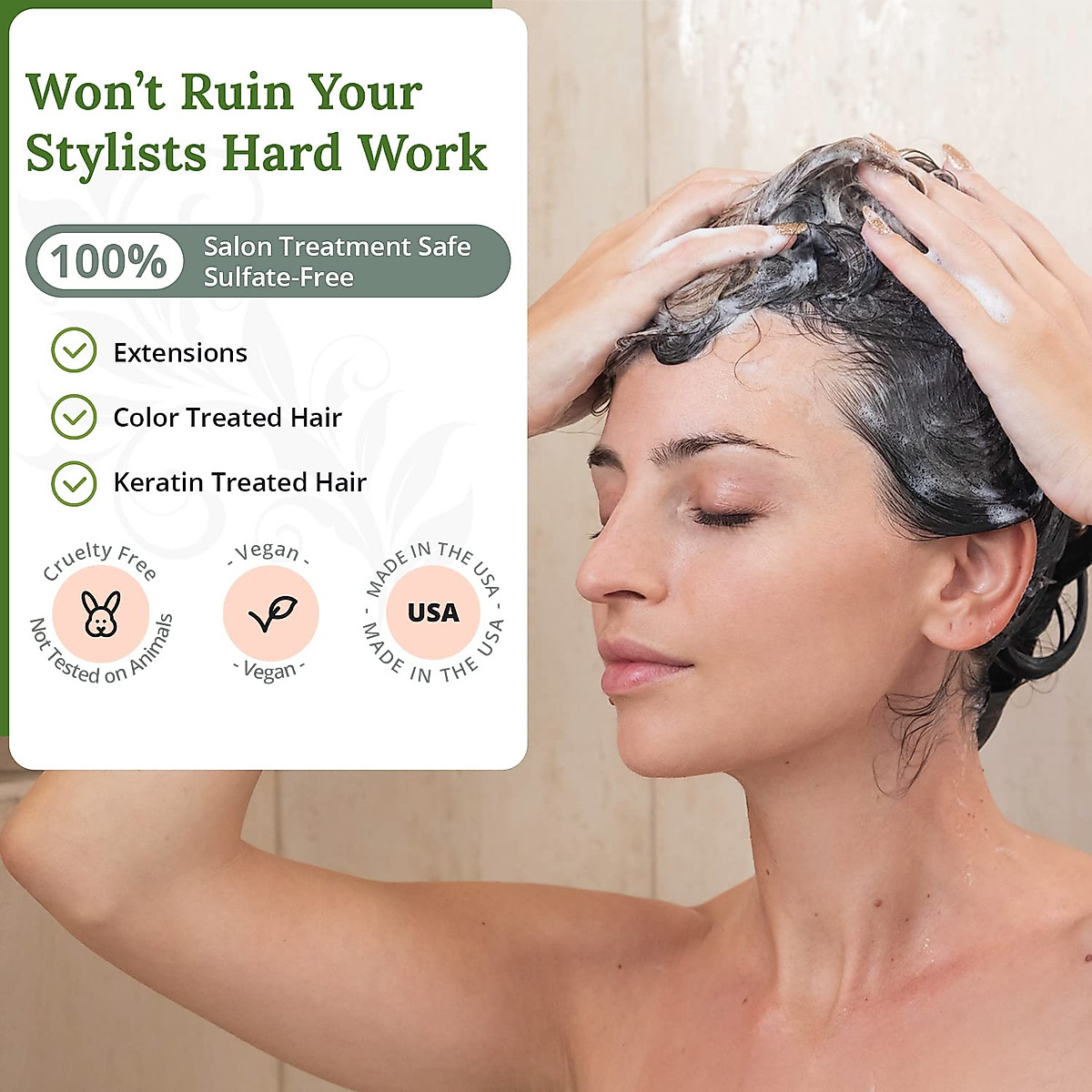 LuxeOrganix Sulfate Free Shampoo and Conditioner: Keratin Safe & Paraben Free - Moroccan Argan Oil Smooths & Moisturizes, Best for Dry, Damaged, Frizzy, & Curly Hair (8oz Set)