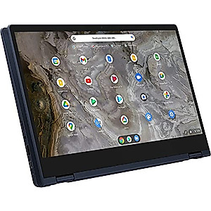 2022 LENOVO Chromebook Flex 5i 13.3" FHD IPS Touchscreen 2-in-1 Laptop 11th Dual-Core Intel i3-1135G4 8GB DDR4 128GB NVMe SSD UHD Graphics USB-C Wi-Fi 6 Backlit Keyboard w/ RATZK 32GB USB Drive