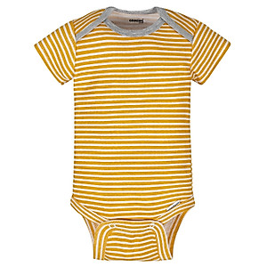 Onesies Brand Baby Boys' 8-Pack Short Sleeve Mix & Match Bodysuits, Grey Hungry, 12 Months