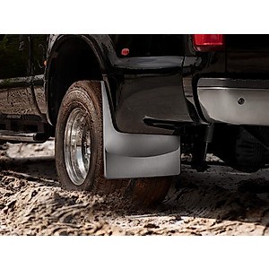 WeatherTech Custom No Drill Splash Guard MudFlaps for Jeep Gladiator - Front & Rear Set (110097-120113), Black