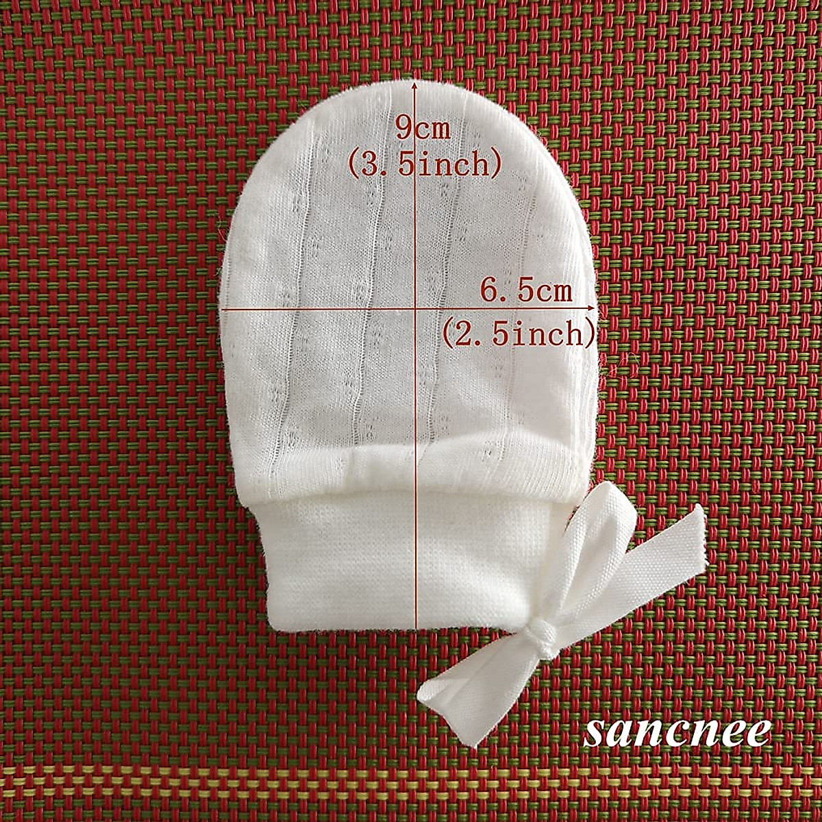 SANCNEE Baby Mittens with String 0-6 Months, Infant No Scratch Gloves Girl Newborn,4 Pairs…