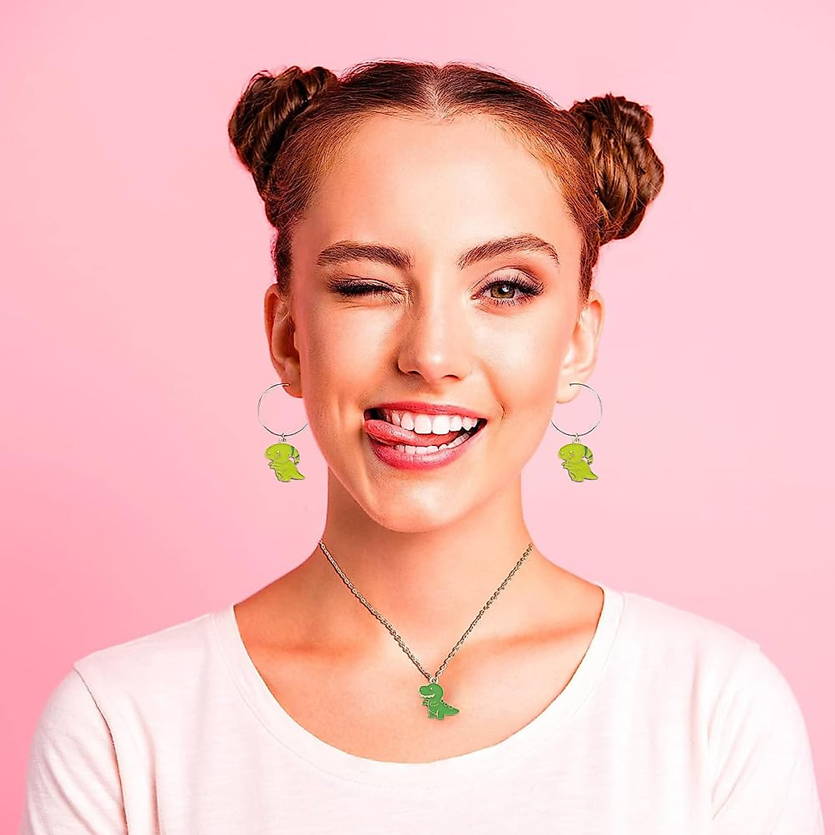 YYMSEN 25 Pcs Bracelet Earring Cartoon Dinosaur Charms Pendant Dinosaur Charms for DIY Bracelet Earring Necklace Keychain Jewelry Crafts Making