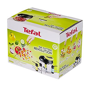 Tefal K13210 Black, Green, Transparent Manual Food Chopper (Black, Green, Transparent, Stainless Steel, 0.9 L, China, 850 g, 140 mm)