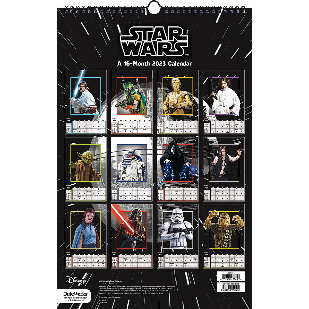 2023 Star Wars: Saga Oversized Poster Calendar