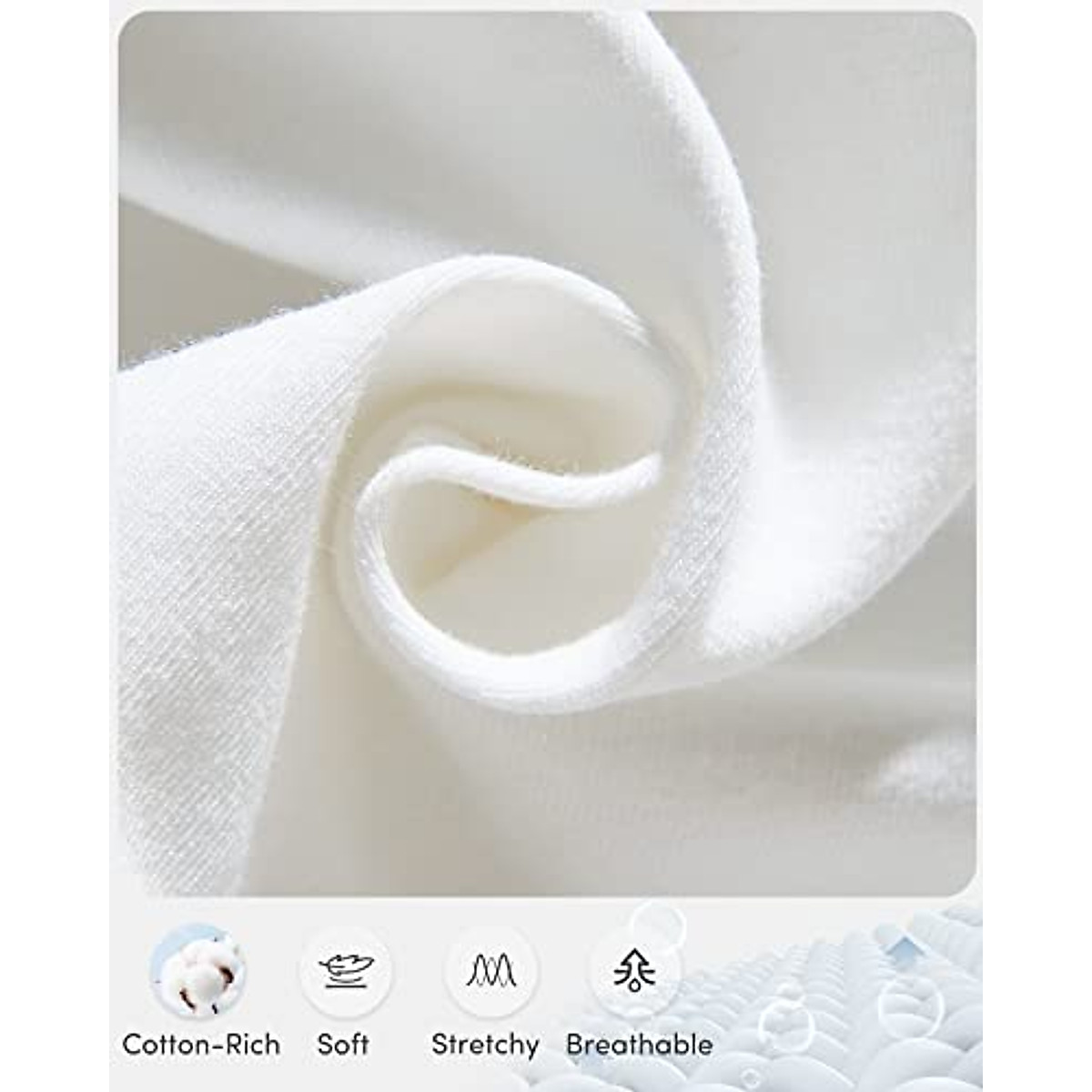 Adorel Teen Girls Cotton Brief Underwear Panties Pack of 8 White 15-18 Years (Manufacturer Size XL)