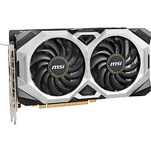 MSI Gaming GeForce RTX 2060 126GB GDRR6 192-bit HDMI/DP 1680 MHz Boost Clock Ray Tracing Turing Architecture VR Ready Graphics Card (RTX 2060 Ventus 12G OC)