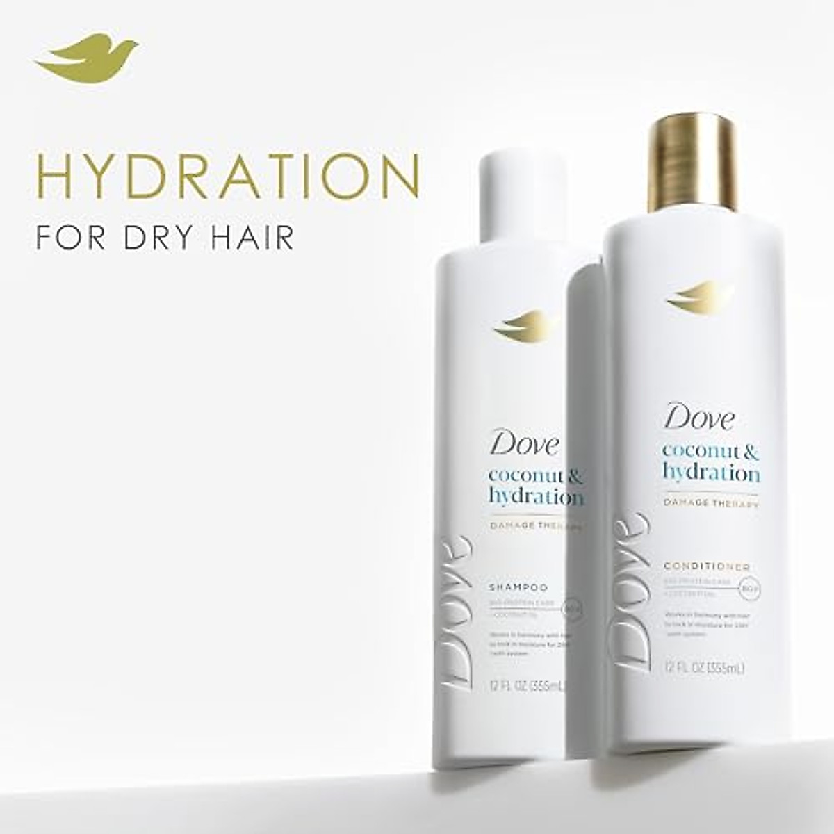 Dove Conditioner Coconut & Hydration for Dry Hair with Bio-Protein Care Technology and Coconut Oil 12 Fl Oz