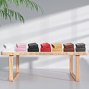 NexHome Full Size Sheet Set, Breathable & Cooling Sheets, Hotel Luxury Bed Sheet, Extra Soft, Deep Pockets 16", Easy Fit, Wrinkle Free, Comfy, Navy Blue Bed Sheets 4 Piece Set