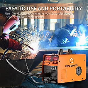 MIG Welder Machine 200Amp 110/220V Dual Voltage,Flux MIG Gas Gasless MIG Welding Machine MIG/Lift TIG/ARC 5 in 1 Multiprocess Aluminum MIG Welder, Spool Gun Compatible