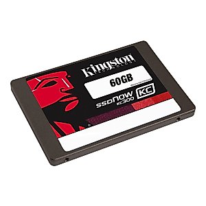 Kingston Digital 60 GB SSDNow KC300 SATA 3 2.5-Inch Solid State Drive with Adapter SKC300S37A/60G