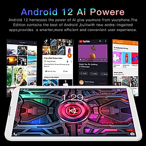 Tablet Computer, N88 Tablet 7.1 Inch Eight Core Smart Tablet Call WiFi 2+16GB Dual Camera Tablet, Supports SIM Communication Function, Holiday Gift (black)