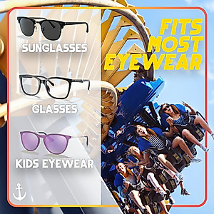 Anchor Glasses Straps Glasses Strap 4 Pack Sunglasses Strap Adjustable Stretch Universal Fit for Kids to Adult Sport Eyewear Holder Retainer