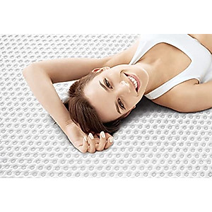 OWLLIGHT Mattress Topper Queen, 3 Inch Egg Crate Queen Memory Foam Mattress Topper, CertiPUR-US Certified Dual Layer Gel Infused, Removable & Washable Soft Cover, Relieve Pressure Points