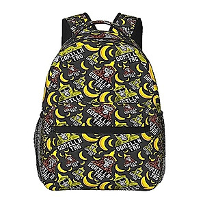 FVGWTVS Boy 3D Printing Gorilla Backpack Cute Cartoon Daily Large Capacity Backpack Gorilla Lightweight Cute Daybag 16 inch